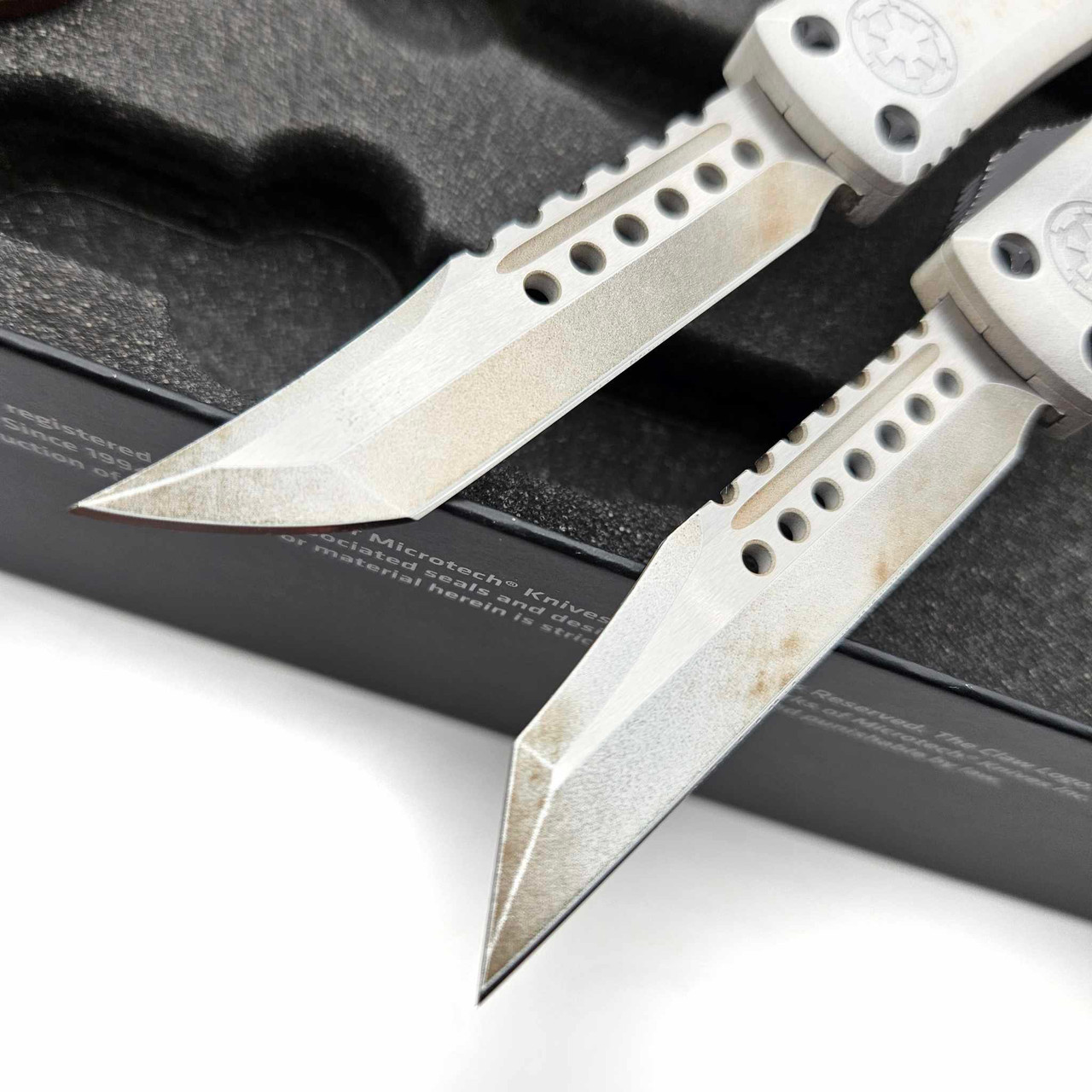 Microtech UTX-85 719-1SETSADS Hellhound Tanto & Warhound Signature ...