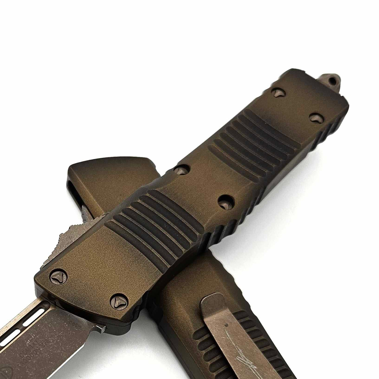 Microtech 143 13apabs Combat Troodon Antique Bronze Handle Single Edge