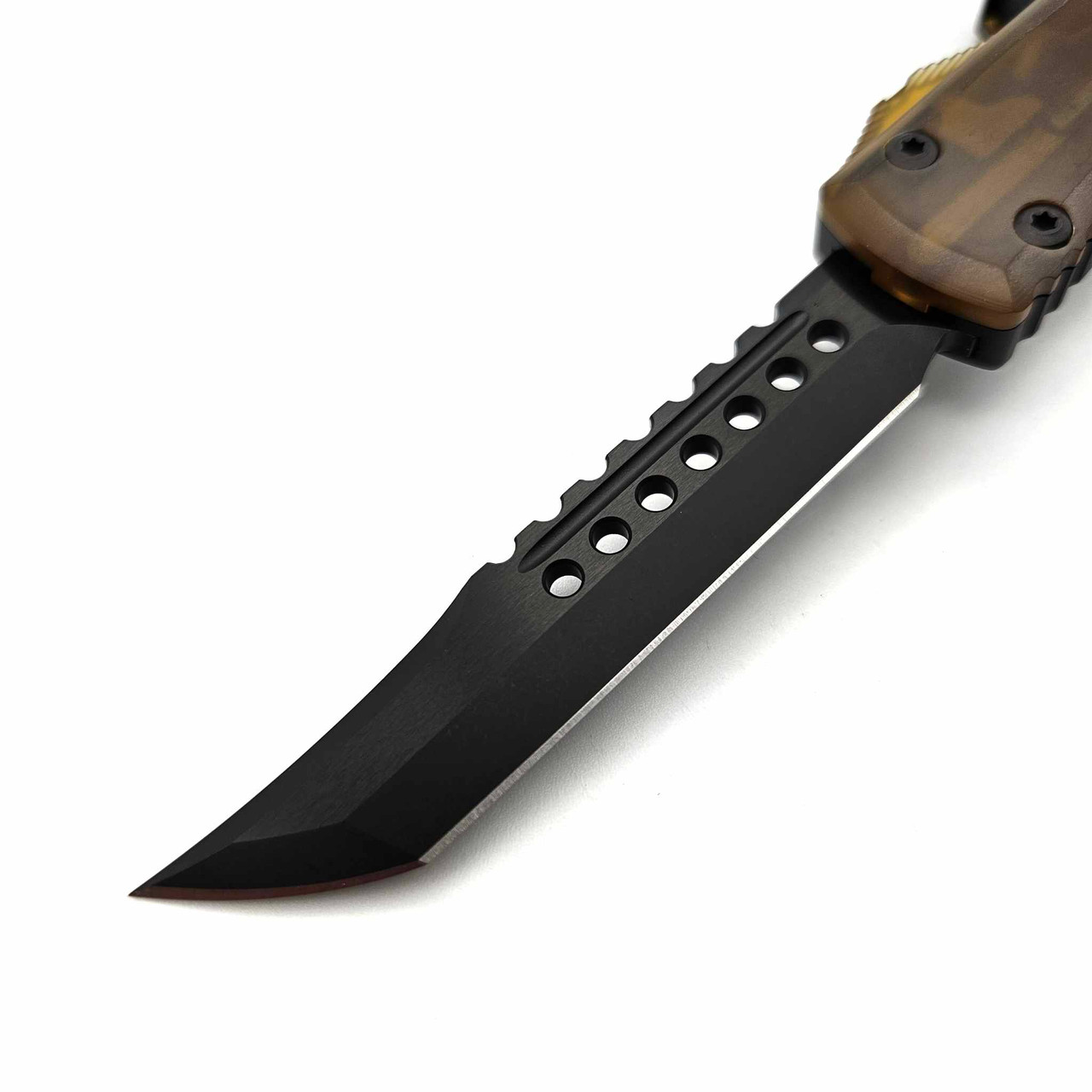 Microtech Ultratech 119-1DLCTULS Hellhound Ultem Cover DLC Standard