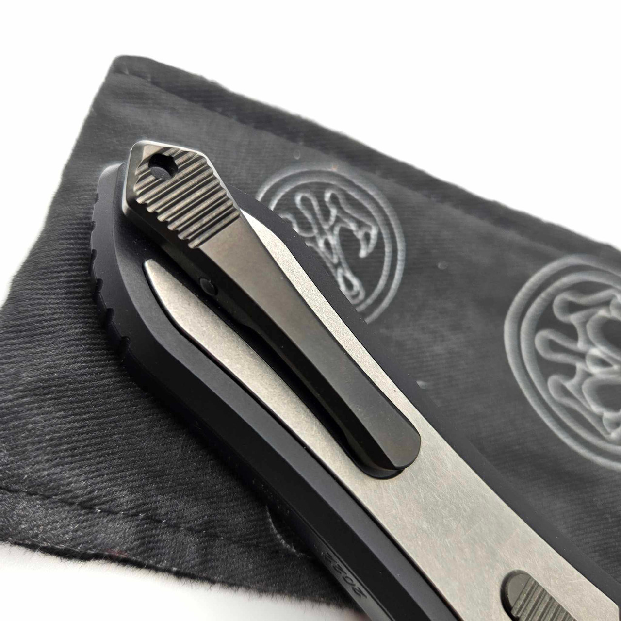 Hawk Knife Designs Deadlock Model C Aluminum Handle w/Titanium Scale ...