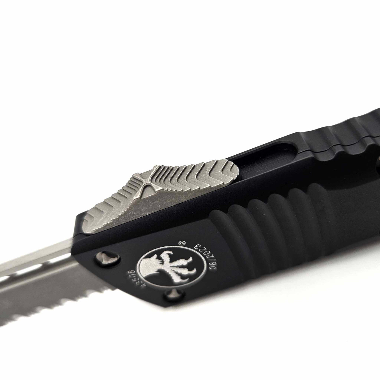 Microtech Combat Troodon 143 11ap Black Apocalyptic Single Edge Partial