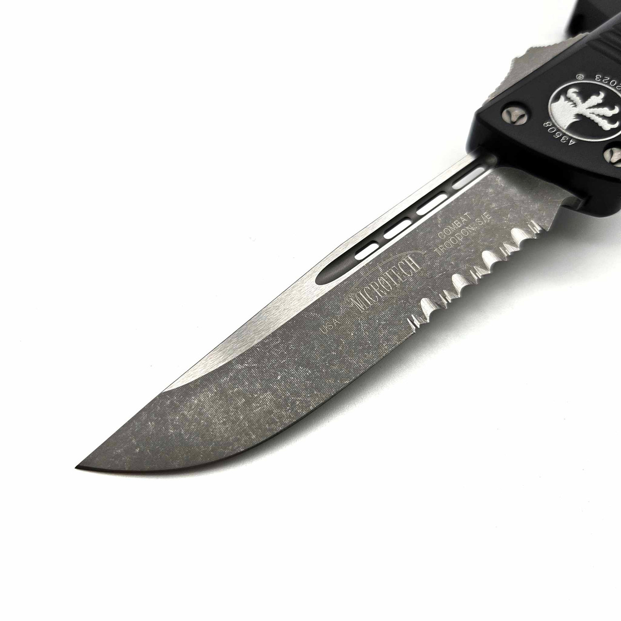 Microtech Combat Troodon 143 11ap Black Apocalyptic Single Edge Partial