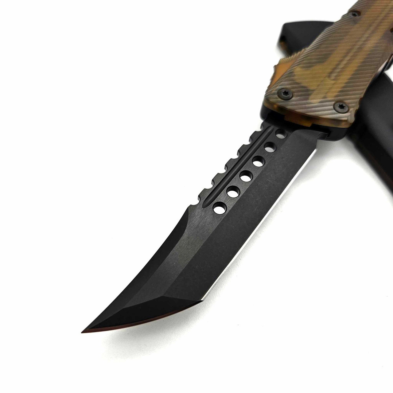 Microtech Combat Troodon 219 1dlctuls Ultem Top Hellhound Tanto Edge Dlc