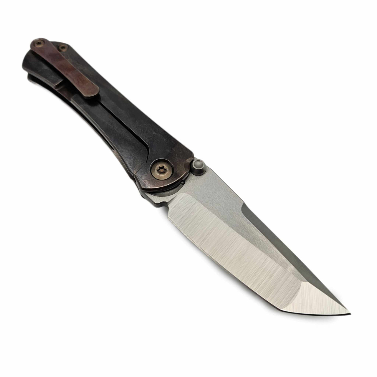 Borka Blades SBTF Tanto Blade w/Swedge Titanium Fuck OFF Handle - Preowned