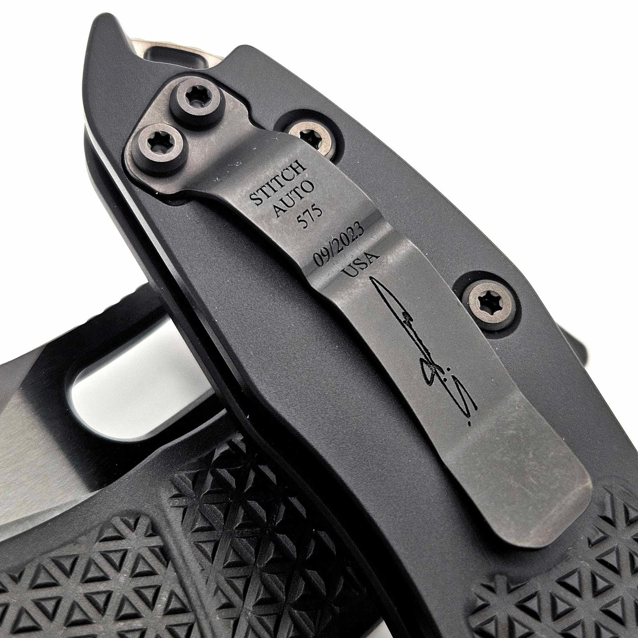 Microtech Borka Auto Stitch A S/E 169-3DLCTSH Shadow Full Serrated DLC ...