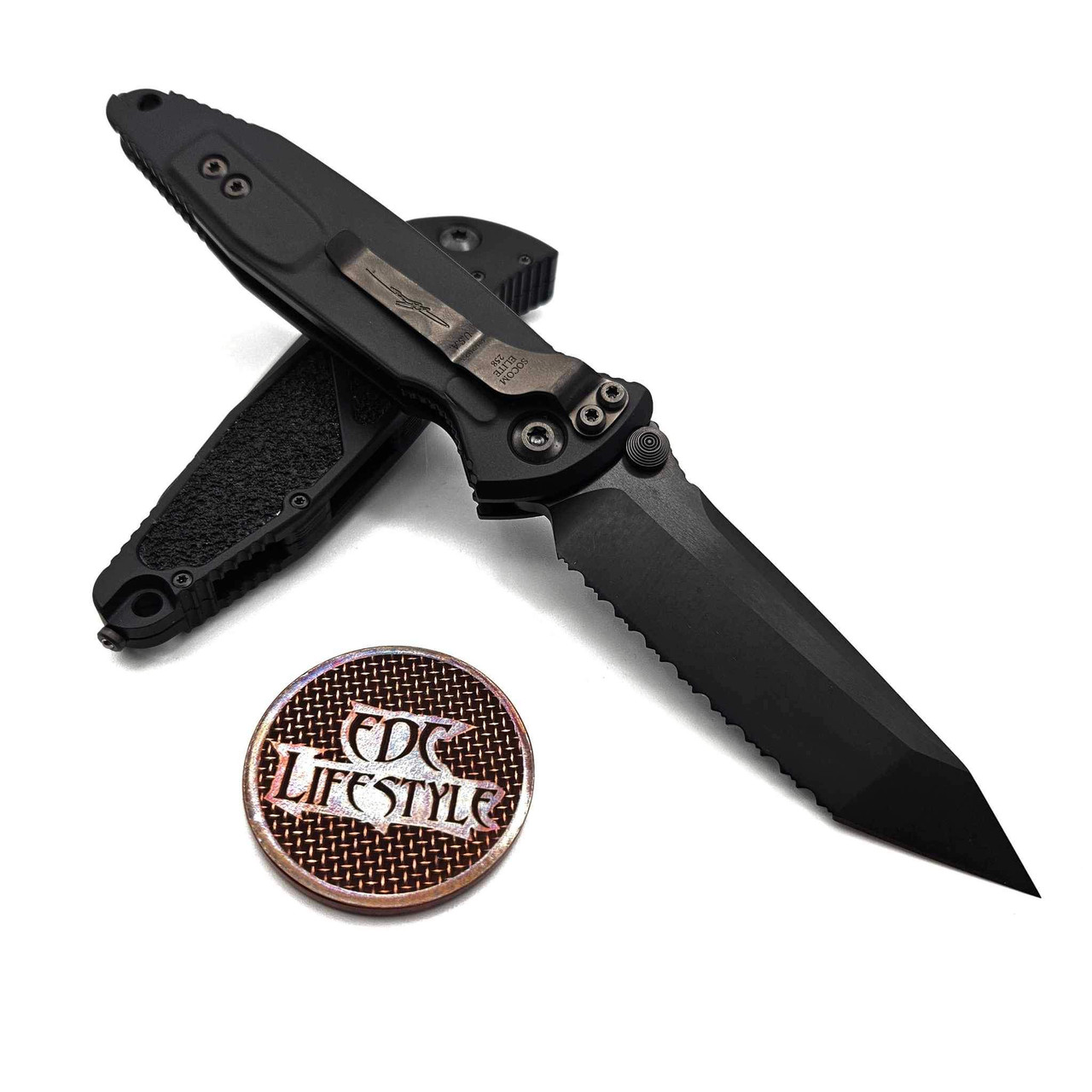 Microtech Socom Elite Manual 161 3dlctsh Shadow Dlc Tanto Edge Full