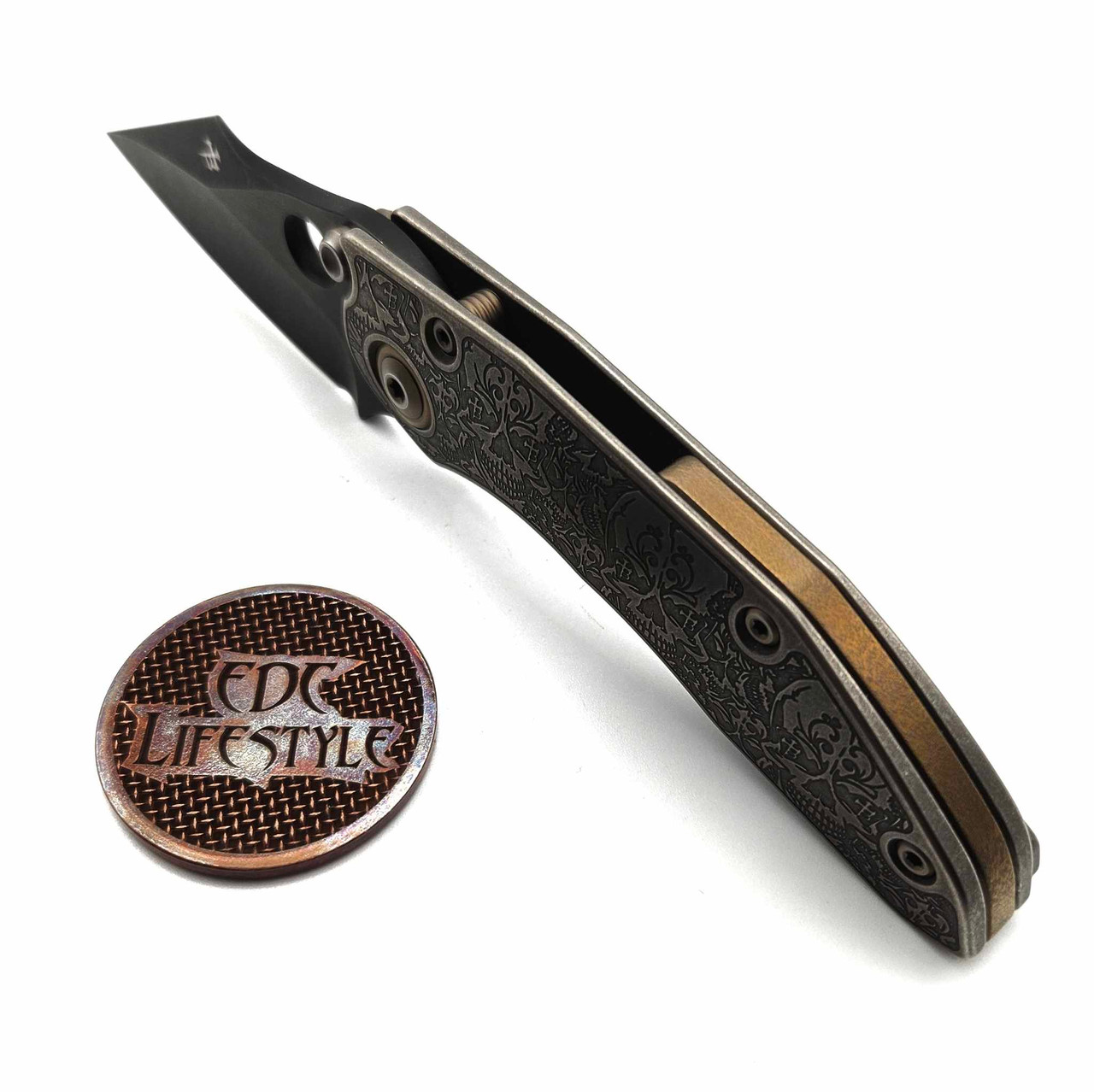 Borka Blades/Ti2 Design Skulls Stitch DLC Blade - Preowned