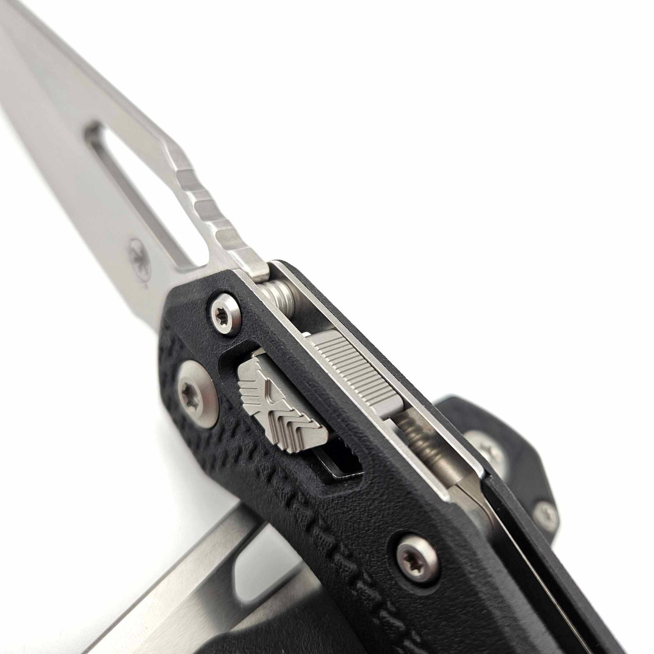Microtech MSI Ram-Lok S/E Tri-Grip Polymer Black Stonewash 210T-10PMBK
