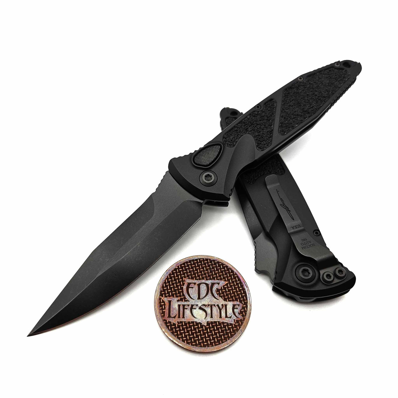Microtech Socom Elite Auto 160a 1dlctssh Shadow Dlc Spear Point