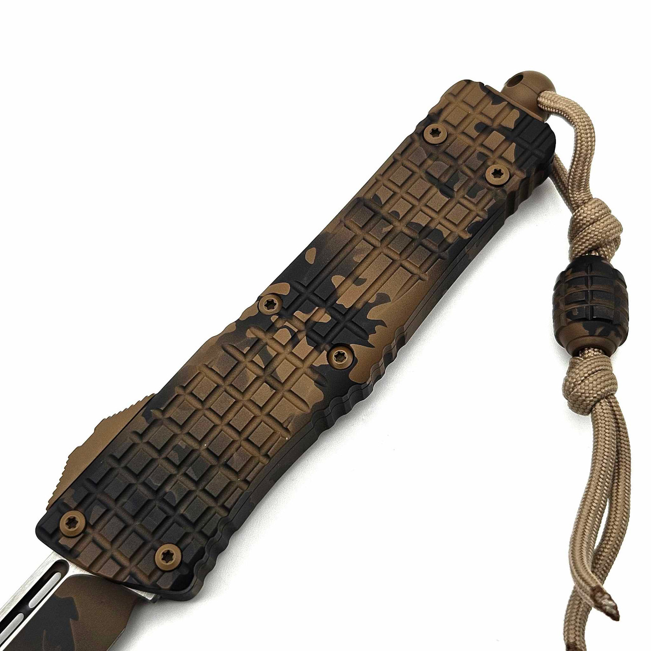 Microtech Combat Troodon 143 1frccgs Single Edge Coyote Camo Cerakote