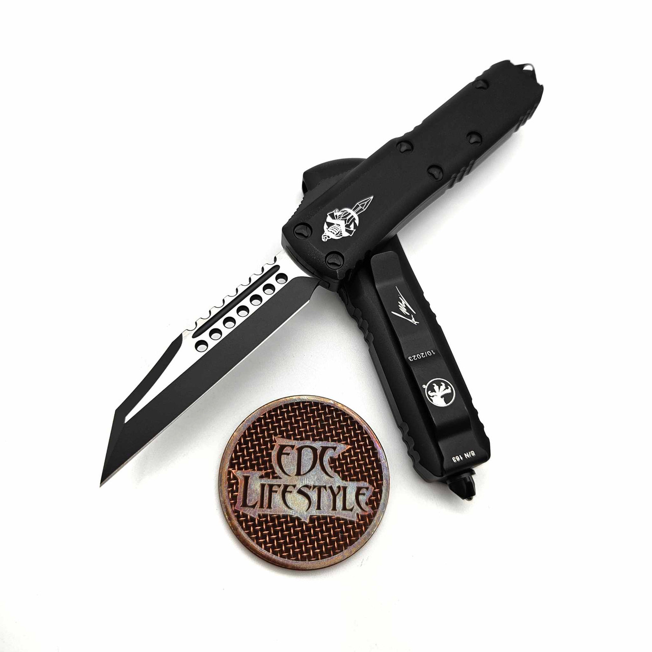 Microtech UTX-85 719W-1TS Black Tactical Warhound