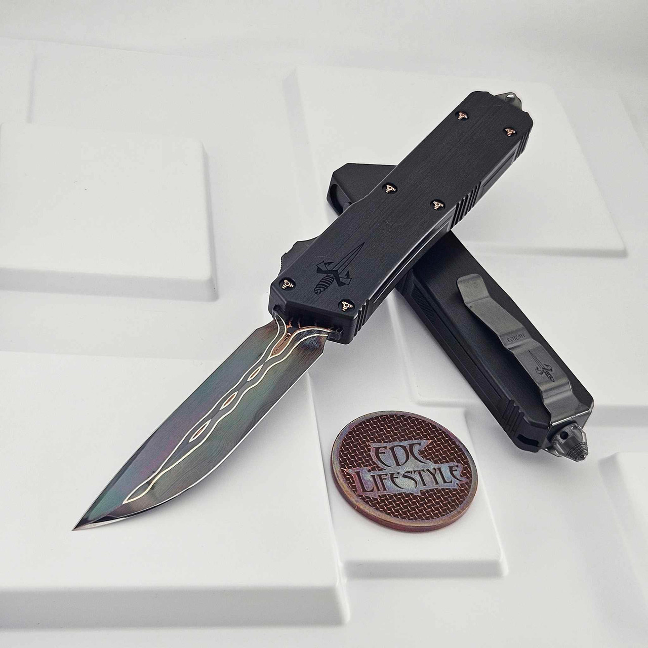 Marfione Custom Scarab II DES Hot Blued Riptide Ultra Pattern Baker ...