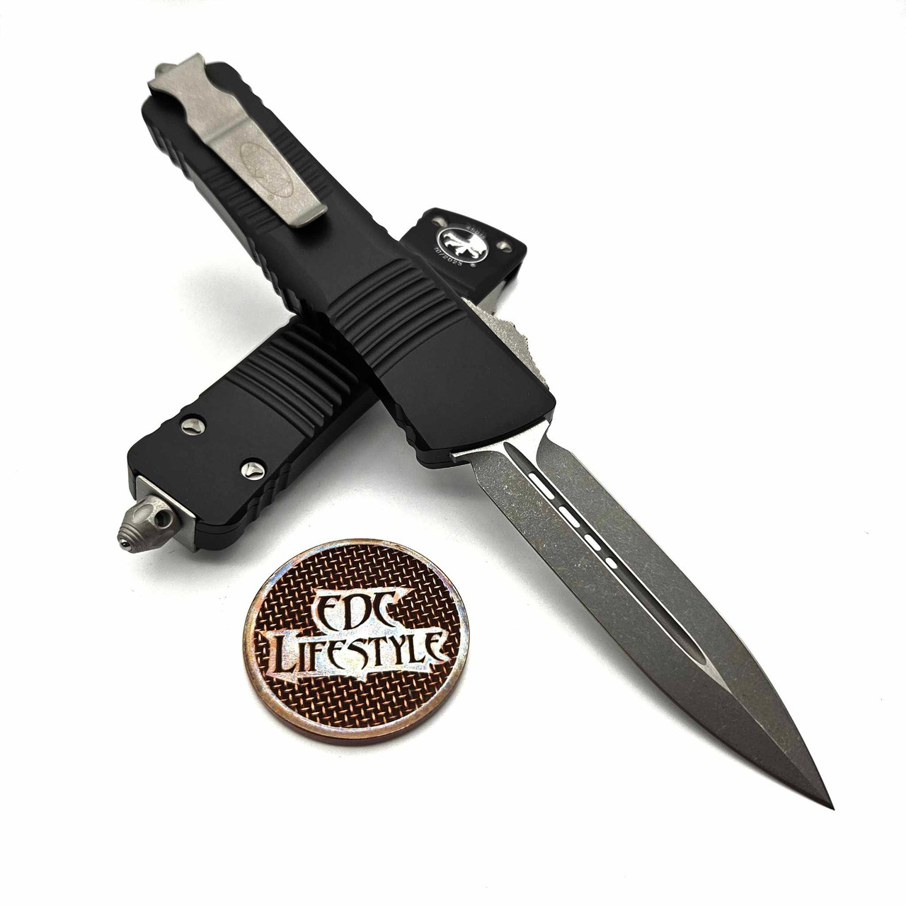 Microtech Combat Troodon 142 10ap Black Apocalyptic Double Edge