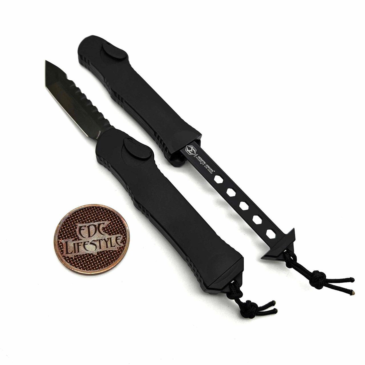 Heretic Knives Hydra Single Action Auto Dlc Tanto H006 6a T