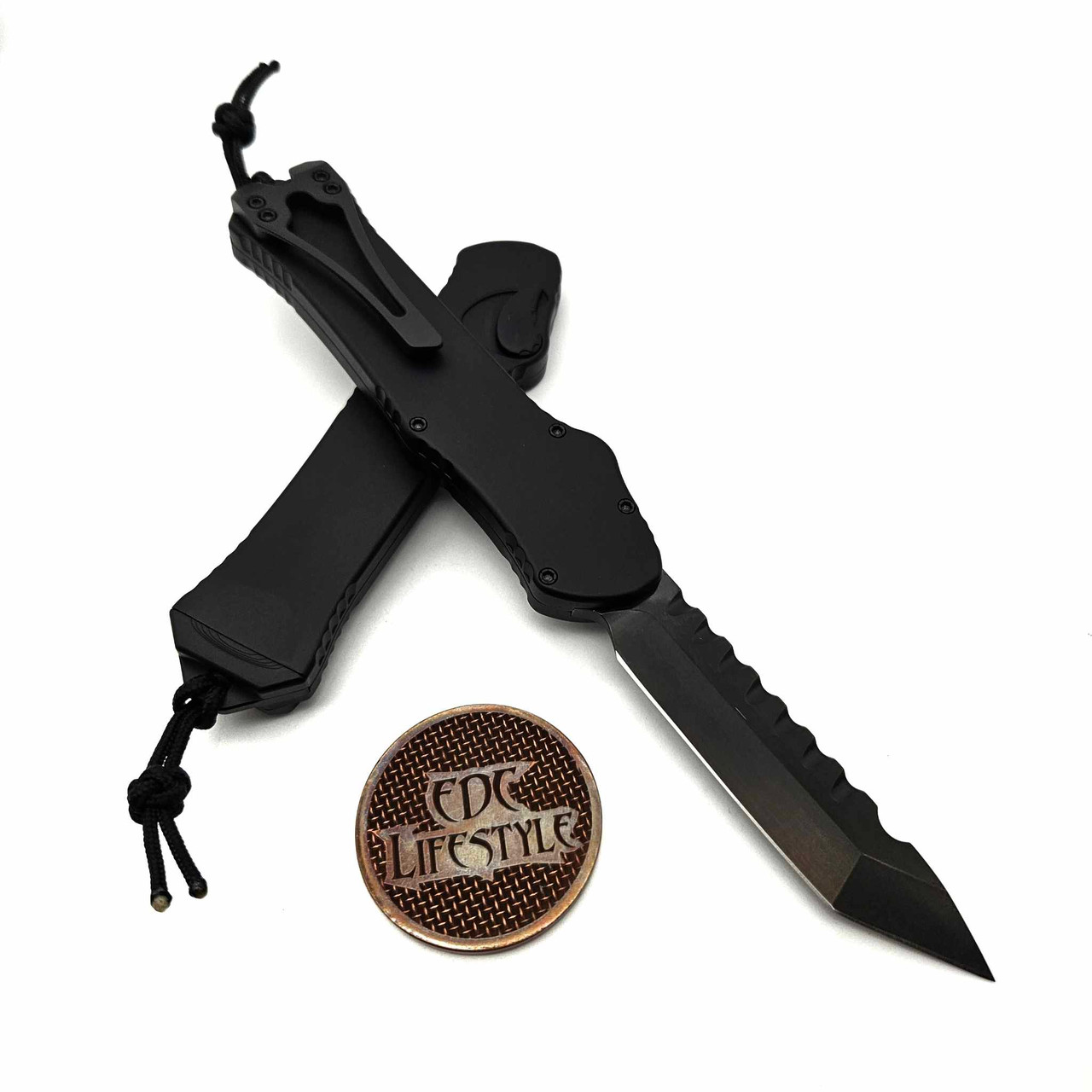 Heretic Knives Hydra Single Action Auto DLC Tanto H006-6A-T