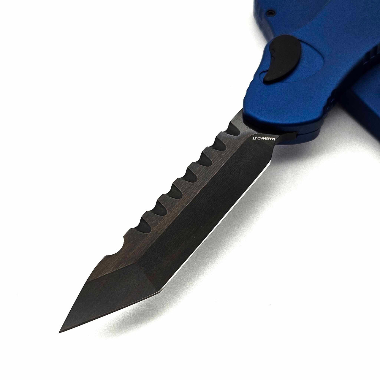 Heretic Knives Hydra Blue Tactical Single Action Auto Dlc Tanto H006 6a Blu
