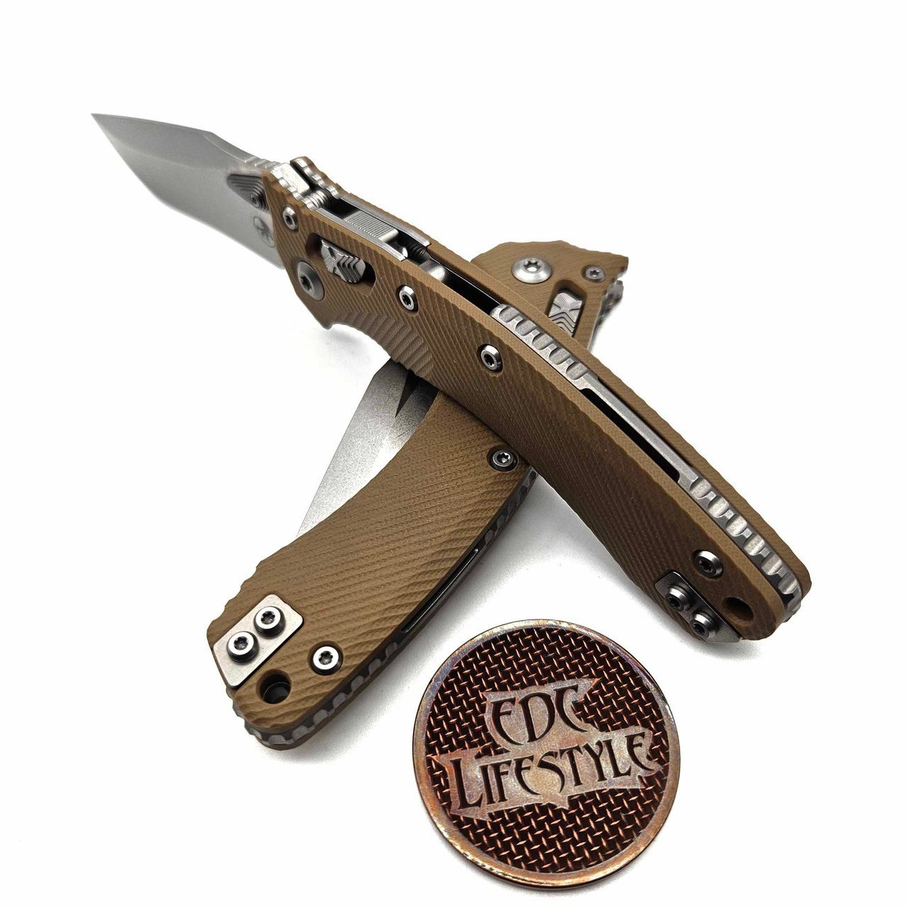 Microtech Amphibian Ram Lok 137rl 10flgtta Fluted Tan G 10 Stonewash