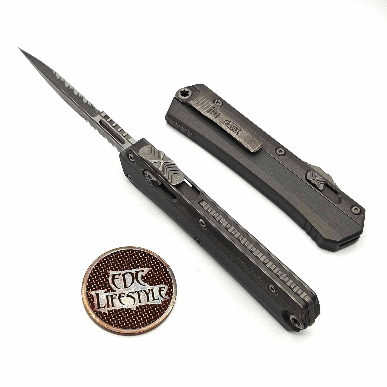 Microtech Knives Glykon 184-12APNC Natural Clear Bayonet Apocalyptic ...