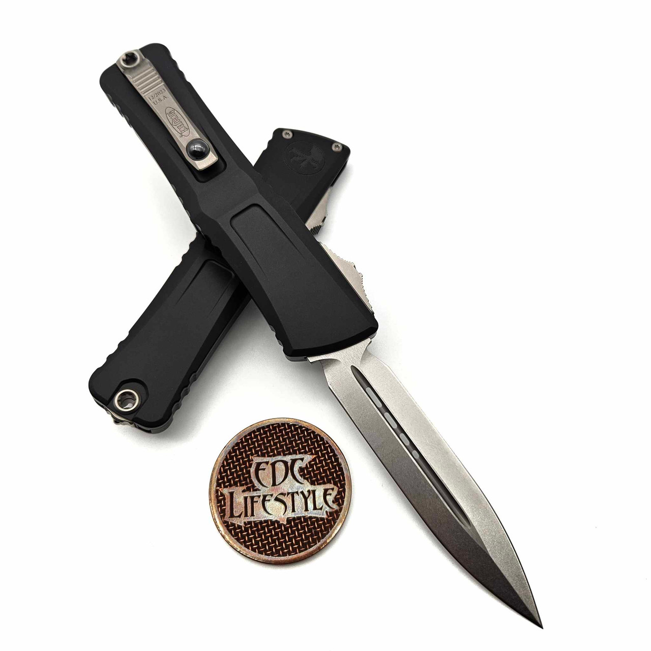 Microtech Combat Troodon Generation Iii 1142 10 Double Edge Stonewash