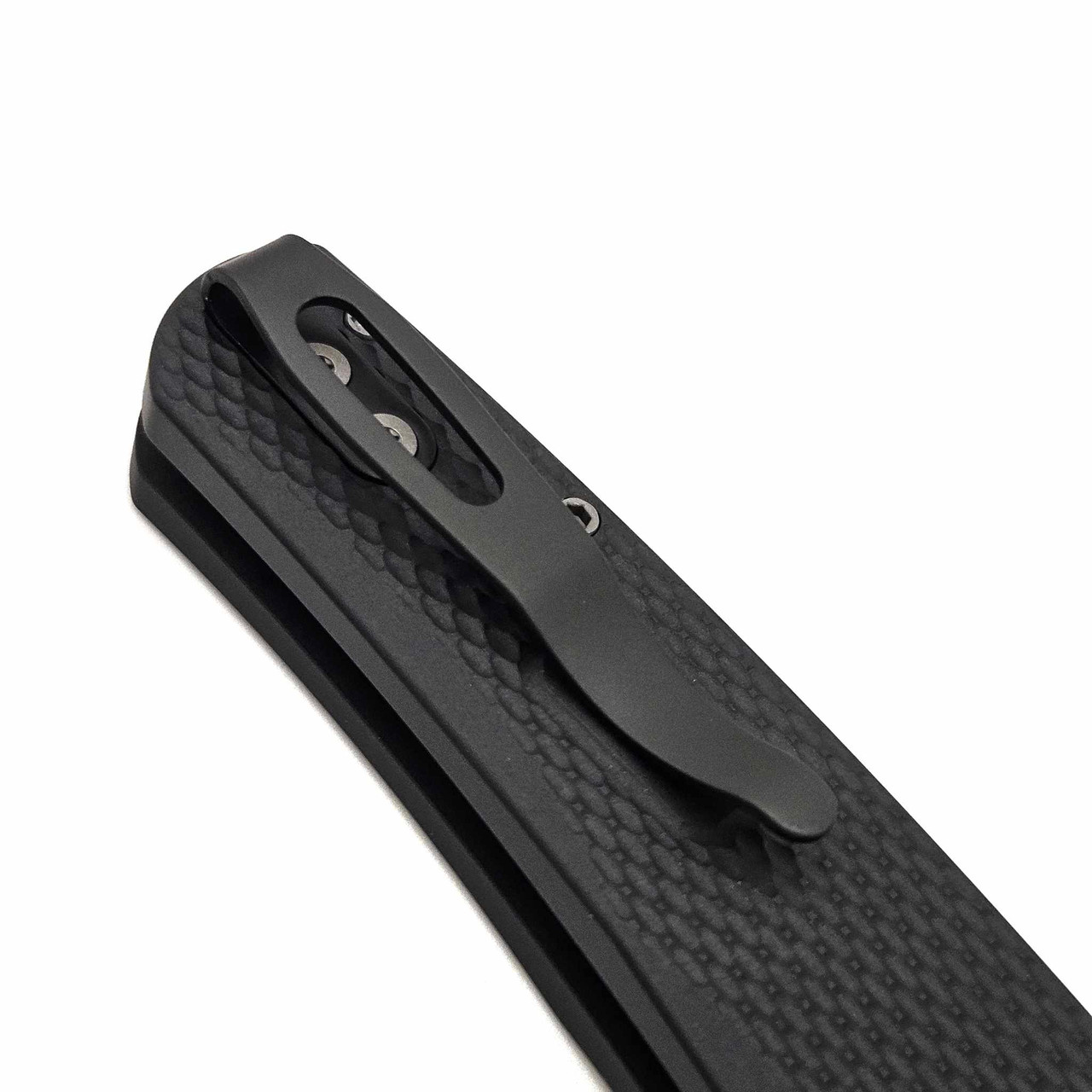 Pro Tech Knives Malibu Textured Black Handle Stonewash 20cv Reverse