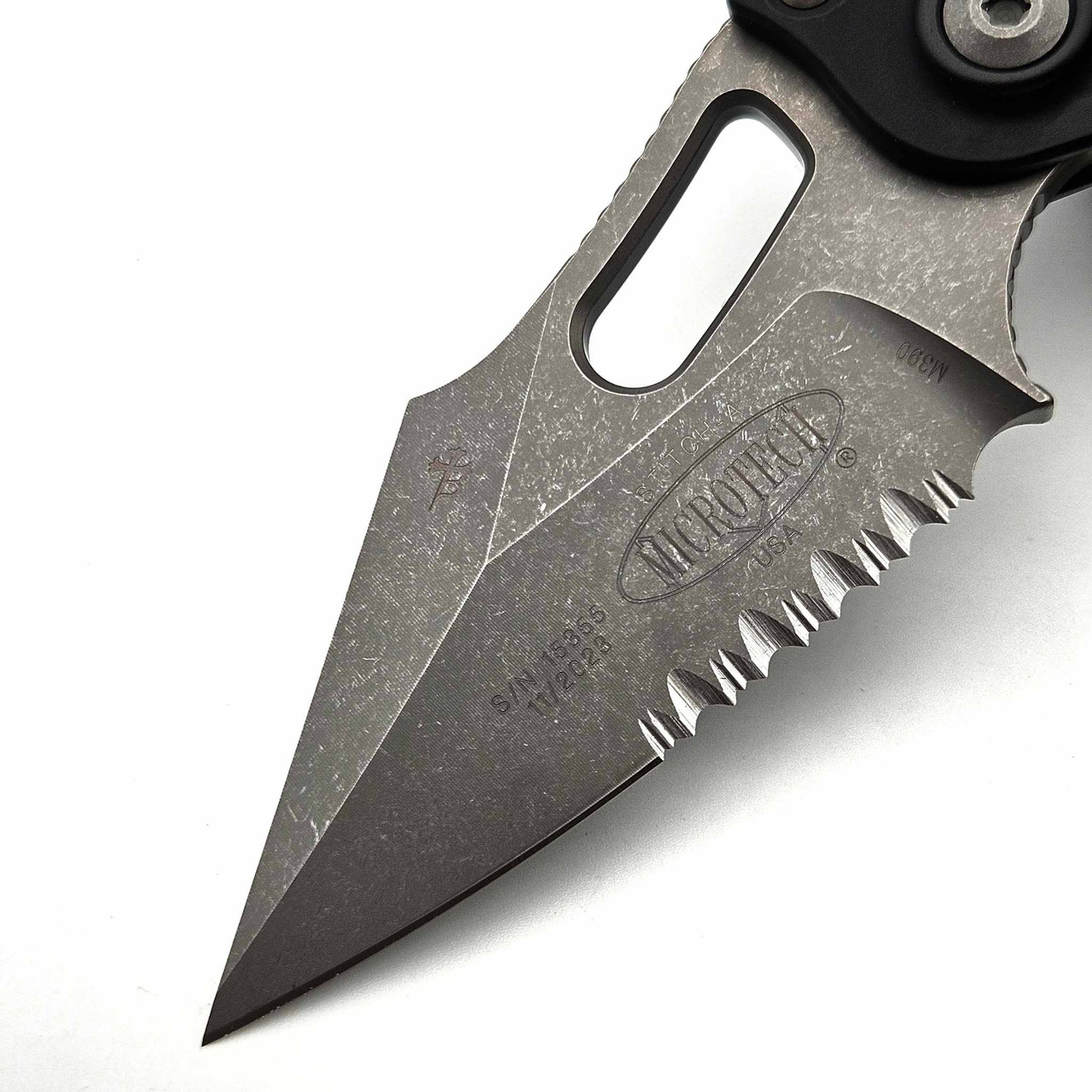 Microtech Borka Auto Stitch 169 11ap Single Edge Apocalyptic Partial