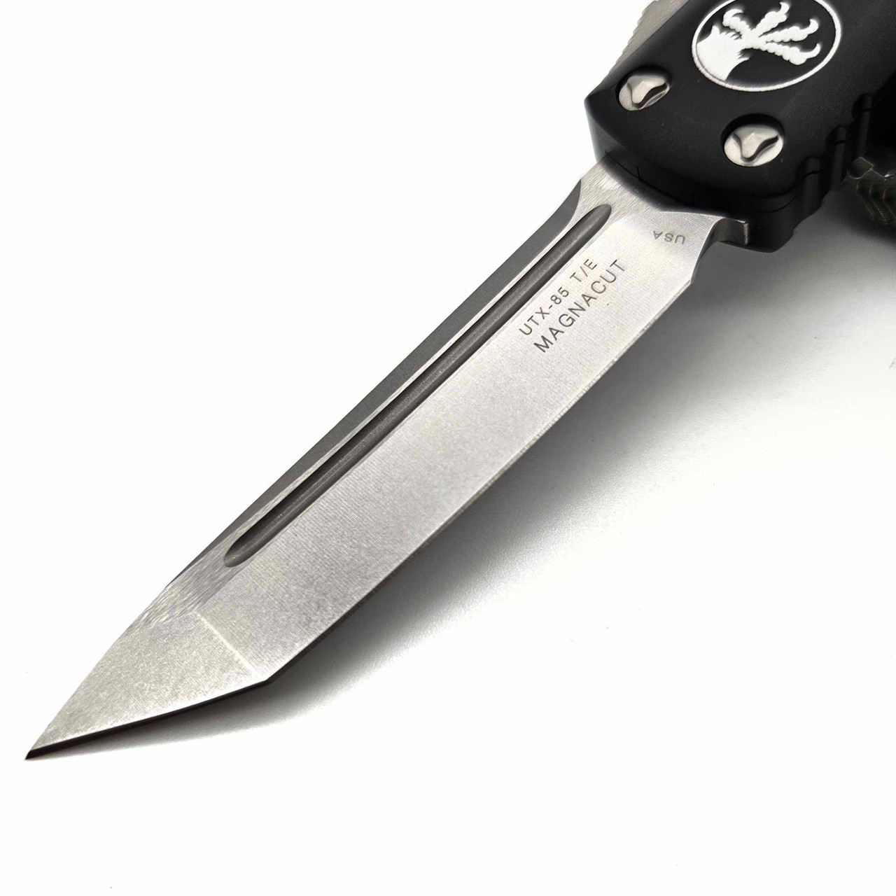 Microtech UTX-85 233-10 Black Stonewash Tanto Magnacut