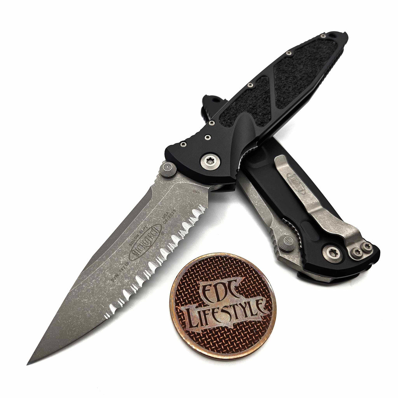 Microtech Socom Elite Manual 160 12ap Single Edge Full Serrated Apocalyptic