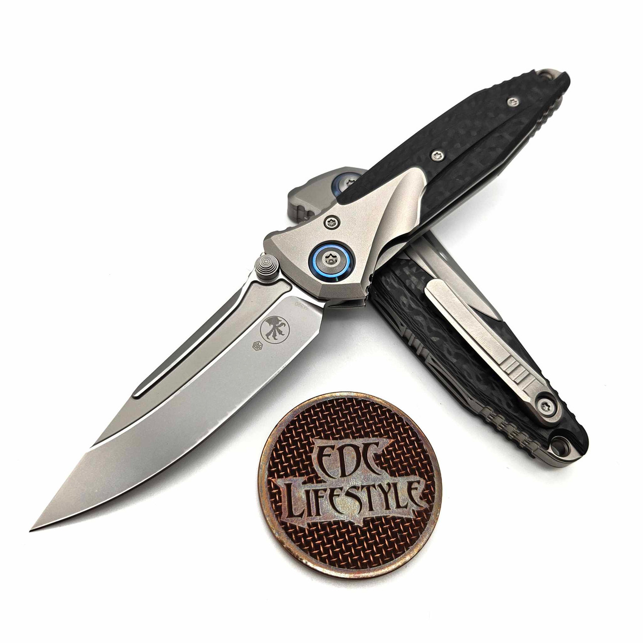 Microtech Socom Bravo Mini Single Edge Titanium Handle Bead Blast