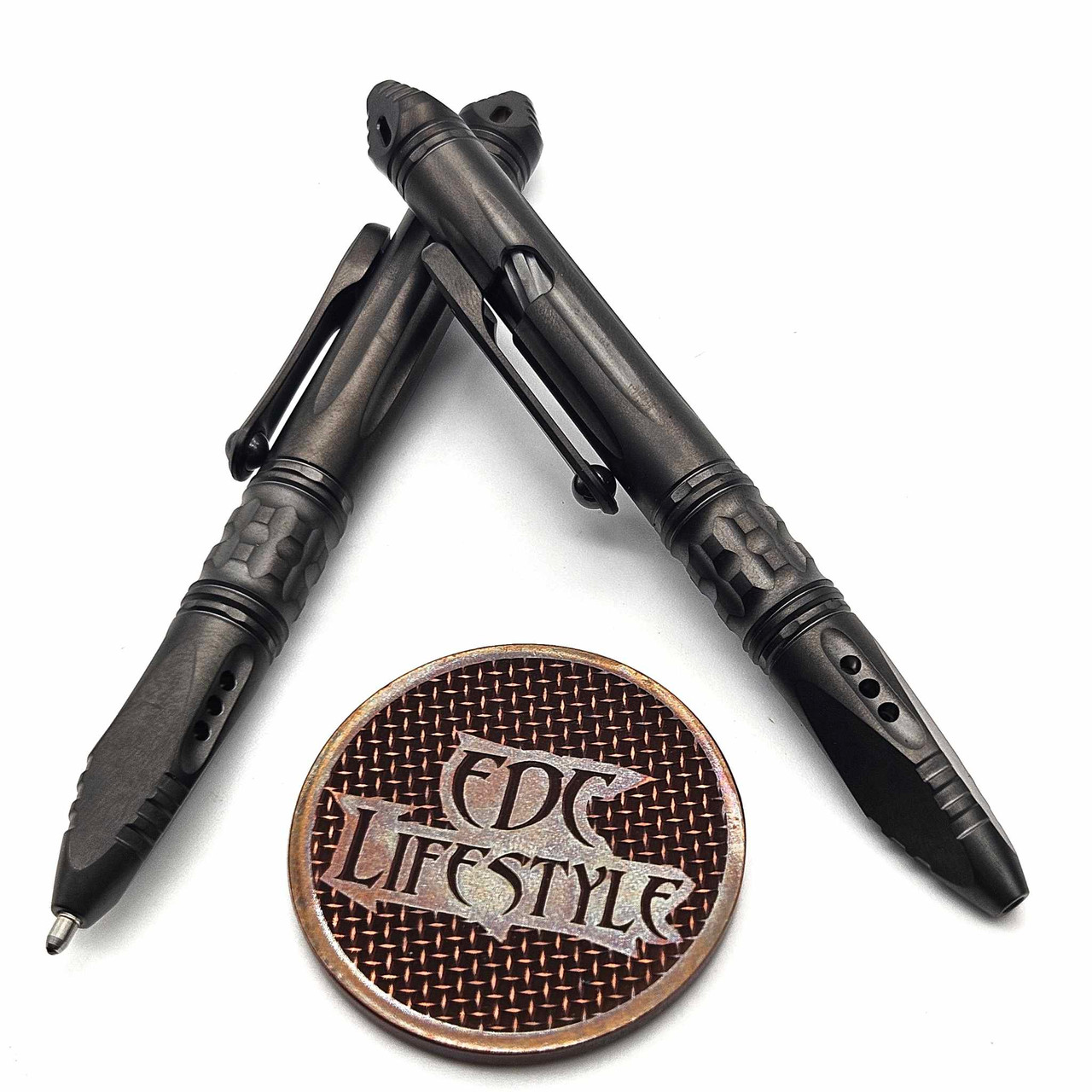 Microtech Kyroh Mini Bolt Action Pen DLC Titanium Tritium Insert 403M ...