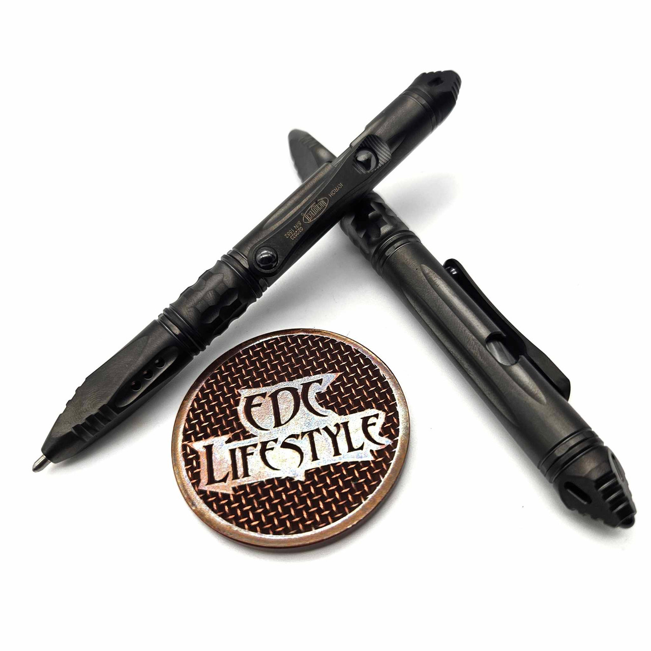 Microtech Kyroh Mini Bolt Action Pen DLC Titanium Tritium Insert 403M ...
