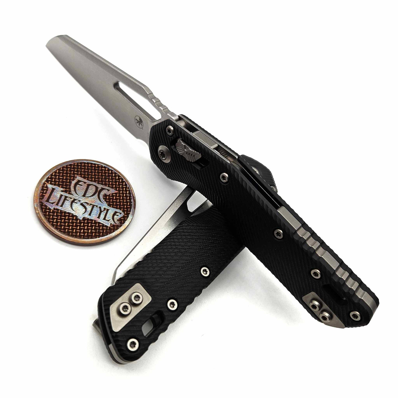 Microtech Msi Ram Lok Se Fluted Black G 10 Stonewash Standard 210 10flgtbk