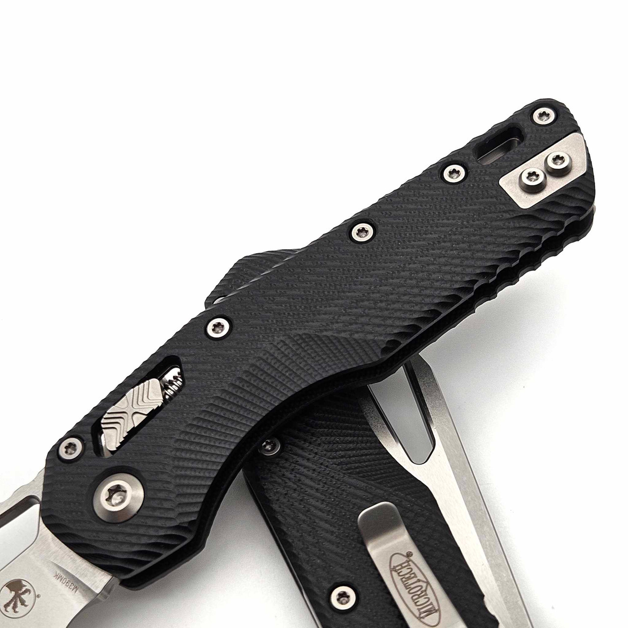 Microtech MSI Ram-Lok S/E Fluted Black G-10 Stonewash Standard 210-10FLGTBK