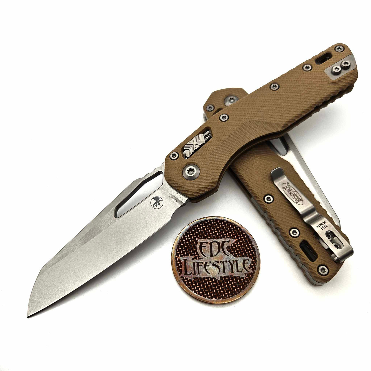 Microtech Msi Ram Lok Se Fluted Tan G 10 Stonewash Standard 210 10flgtta