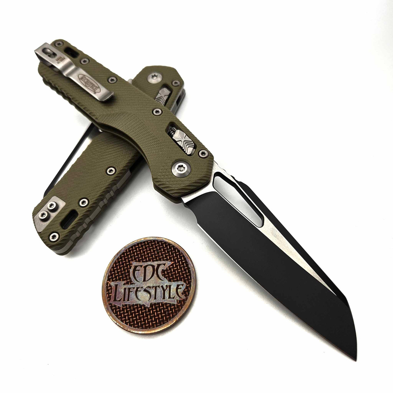 Microtech Msi Ram Lok Se Fluted Od Green G 10 Black Standard 210 1flgtod