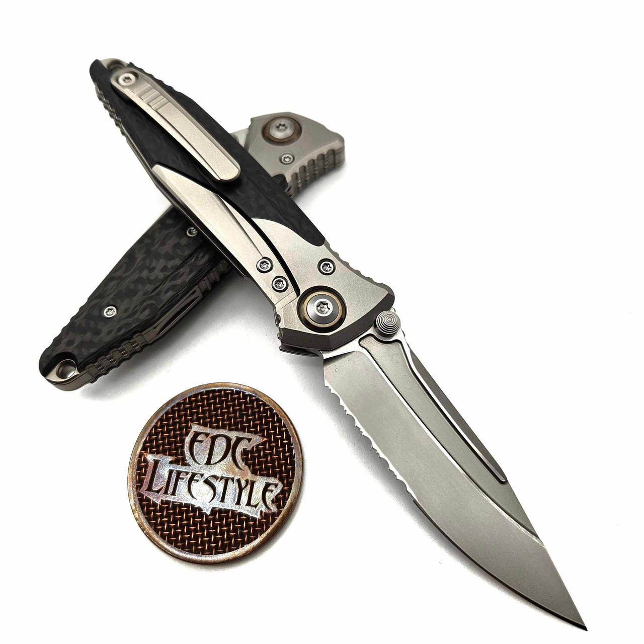 Microtech Socom Bravo Mini Single Edge Titanium Handle Bead Blast