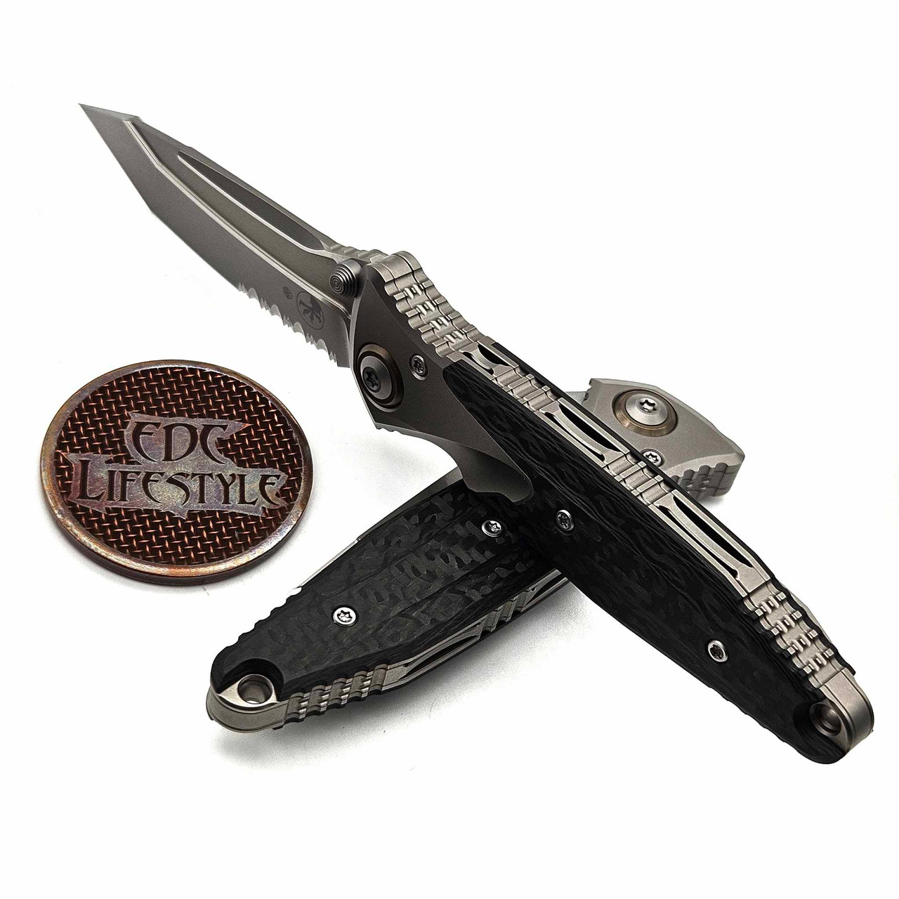 Microtech Socom Bravo Mini Tanto Titanium Handle Bead Blast Standard
