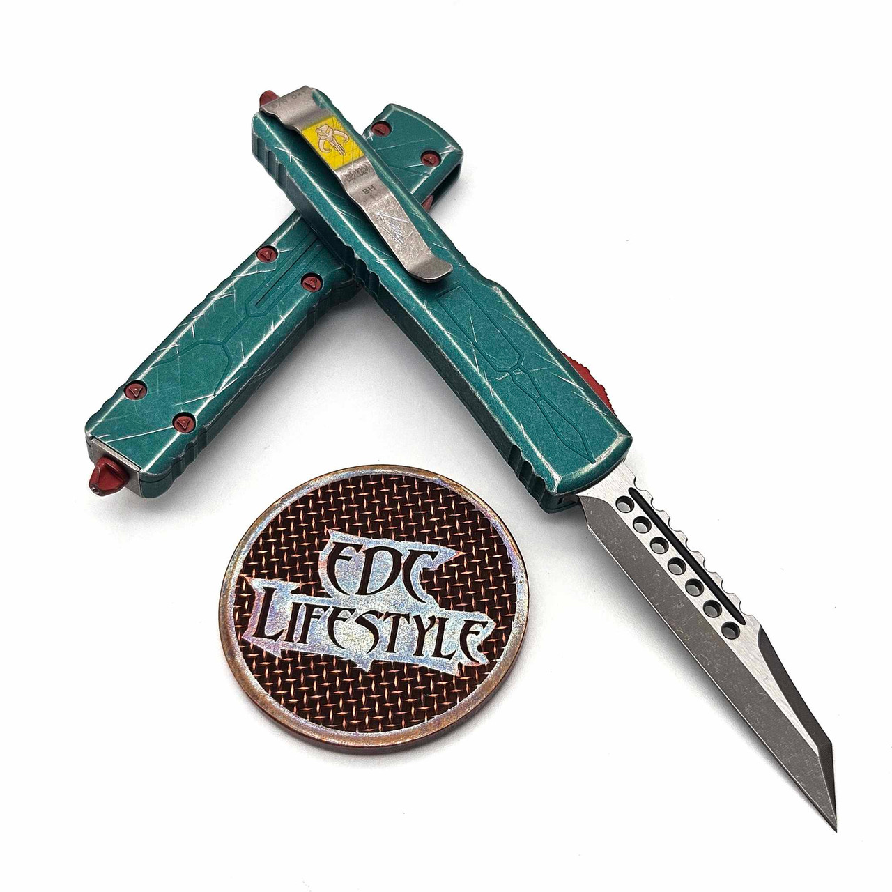 Microtech UTX-70 419W-10BH Bounty Hunter Warhound