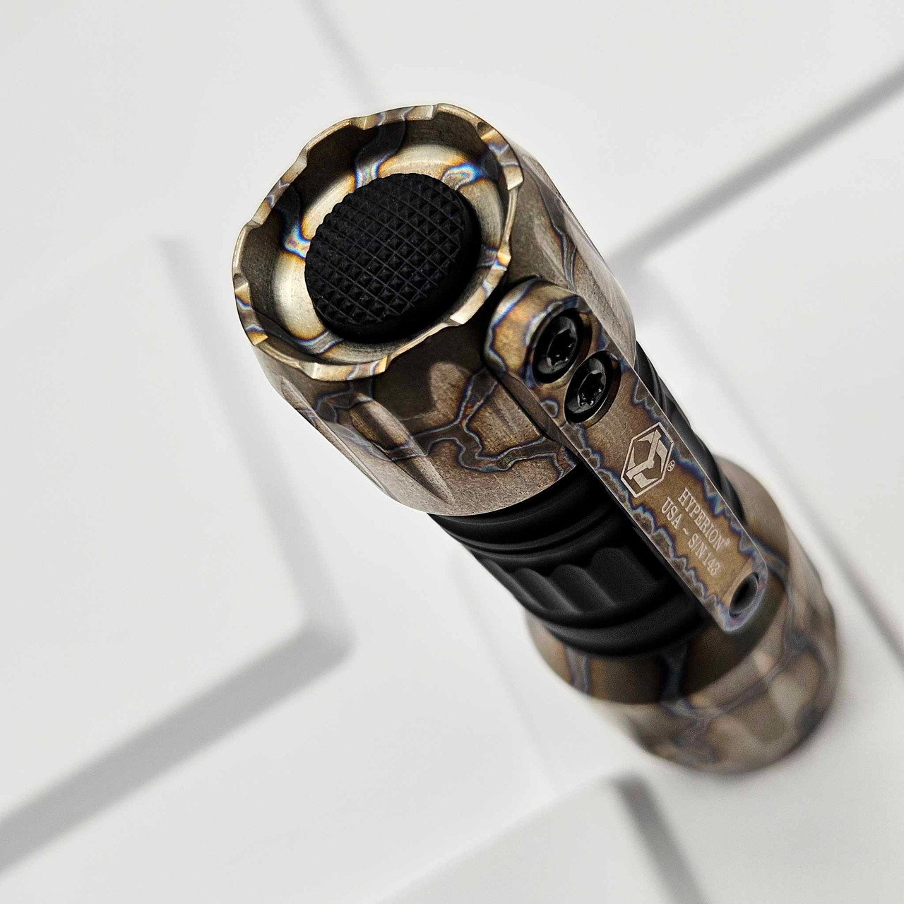 Heretic Knives Hyperion Flamed Titanium Black
