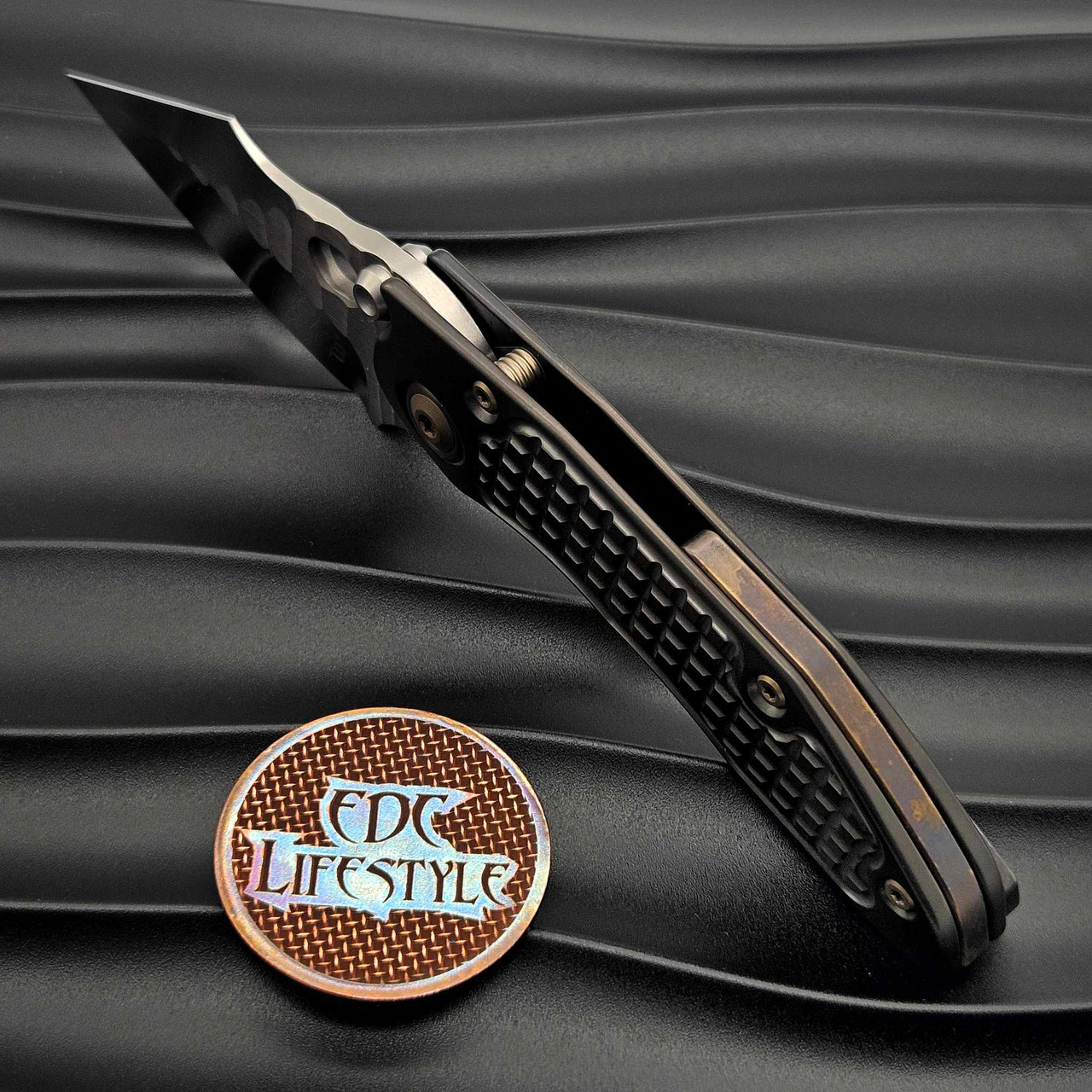 Borka Blades Stitch DLC Frag Ti Handle Rock Grind Blade