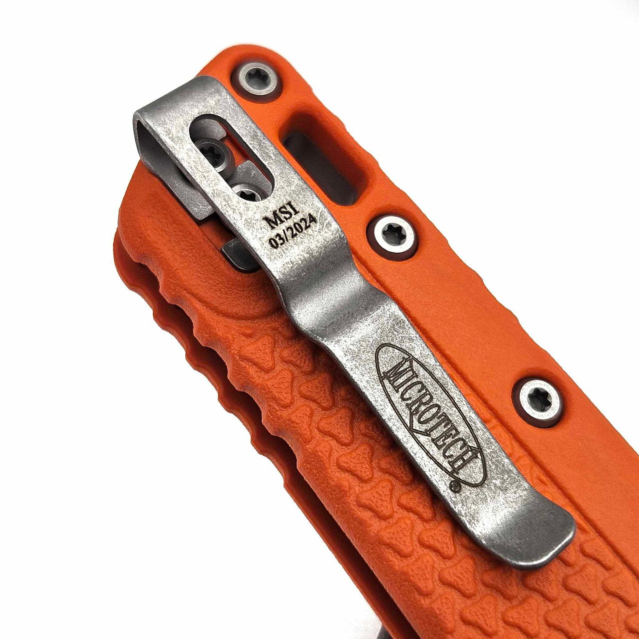 Microtech MSI Ram-Lok S/E Tri-Grip Polymer Orange Apocalyptic 210T-10APPMOR