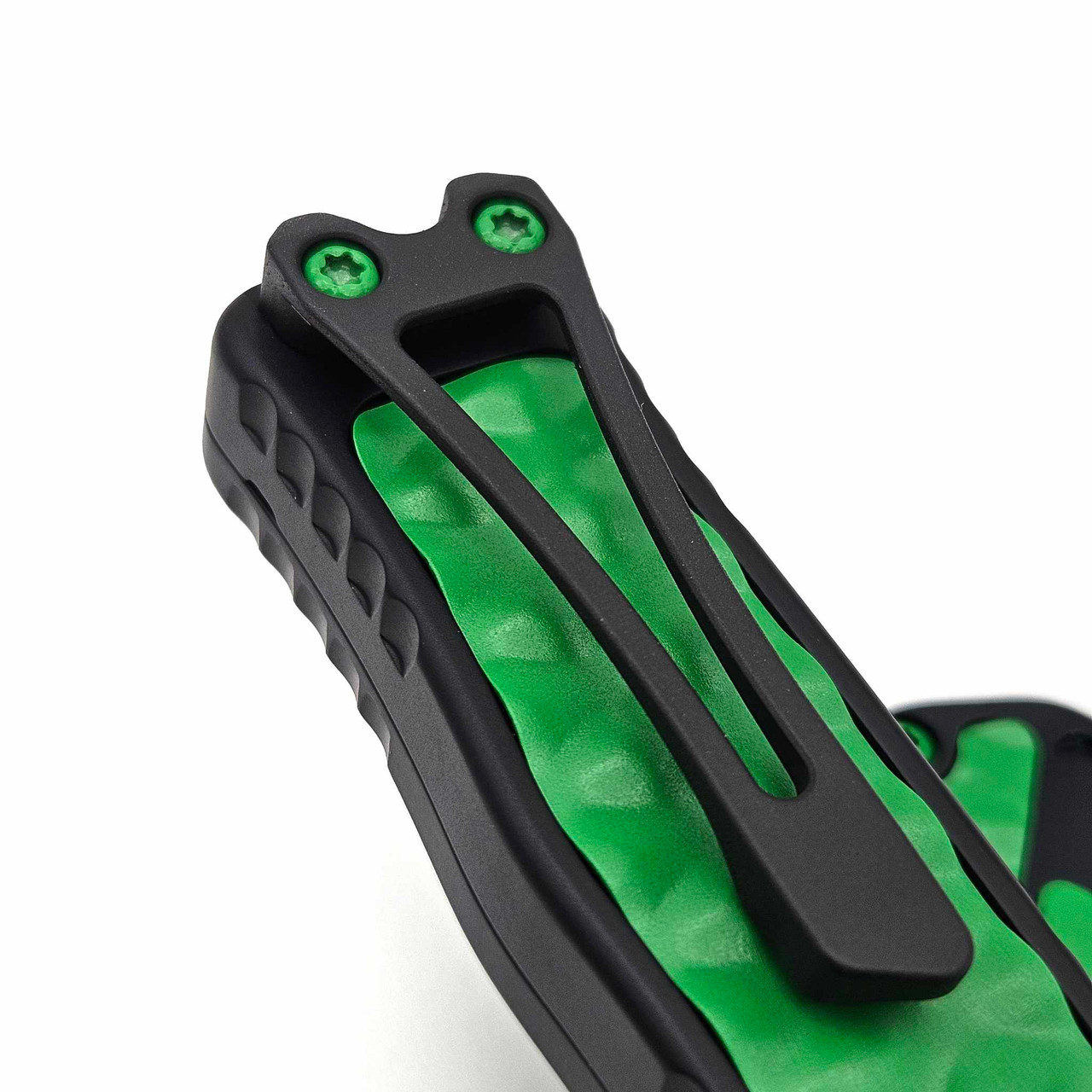 Heretic Cleric II Double Edge Full Serrated DLC Toxic Green HW H020-6C ...
