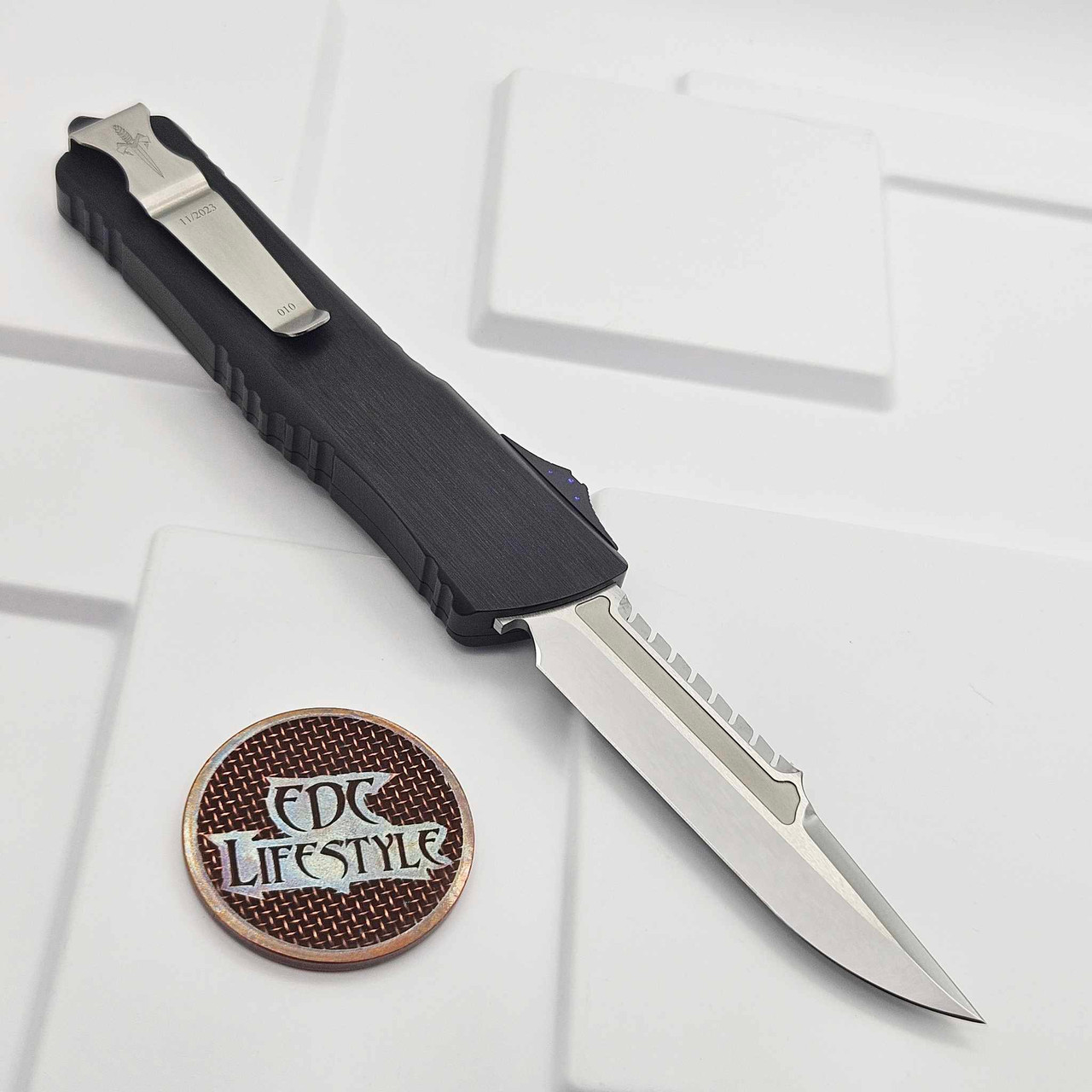 Marfione Custom Combat Troodon Interceptor Mirror Polish Purple Haze Ti ...