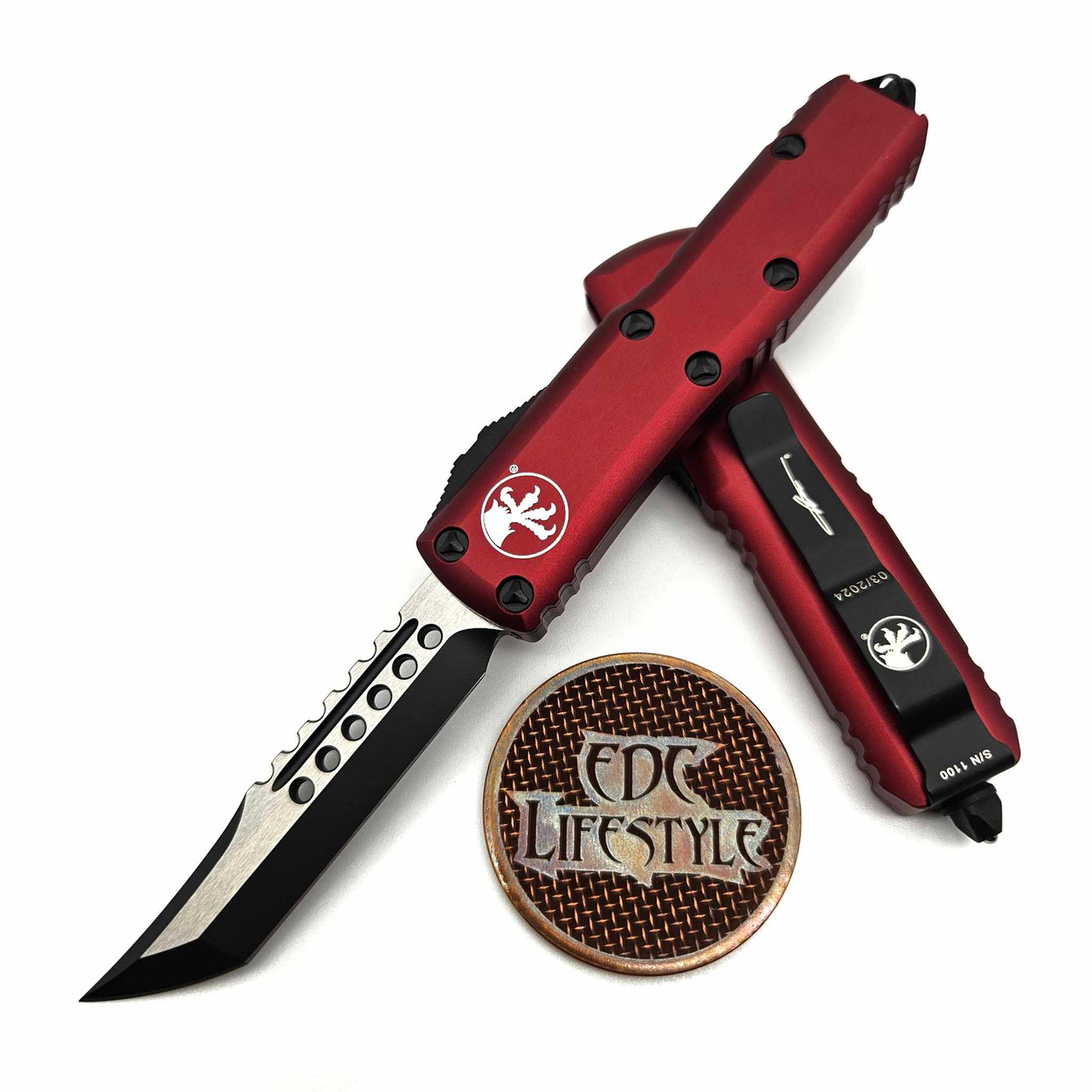 Microtech UTX-85 719-1MRS Merlot Hellhound Black Standard