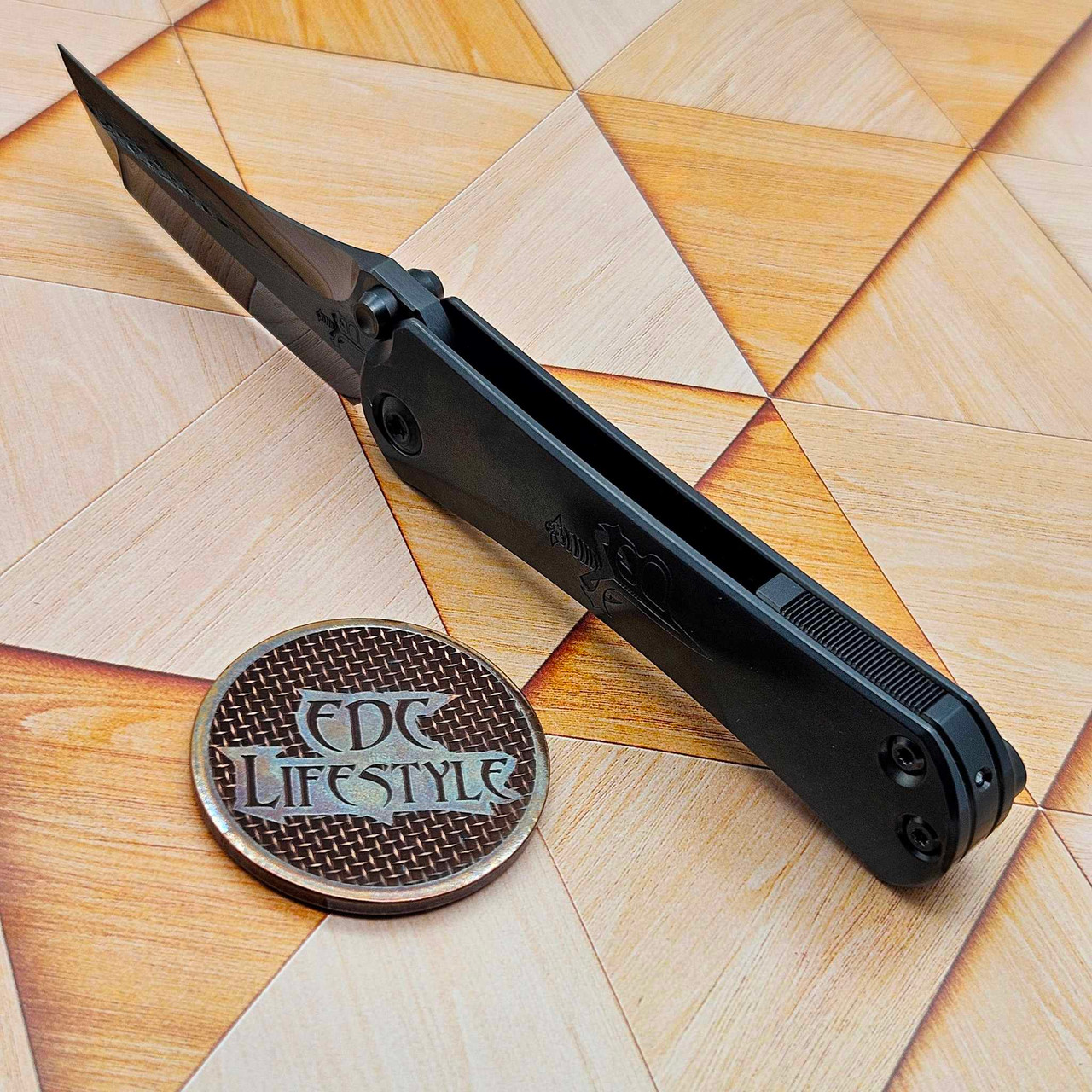 Borka Blades/Marfione Custom SBHF Hybrid Tanto DLC Diamondwash - Preowned