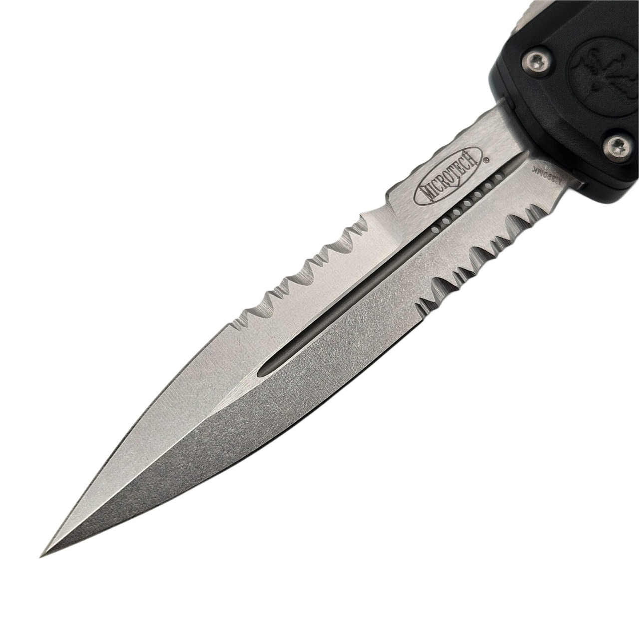 Microtech Mini Hera 1701M-11 Bayonet Partial Serrated Stonewash