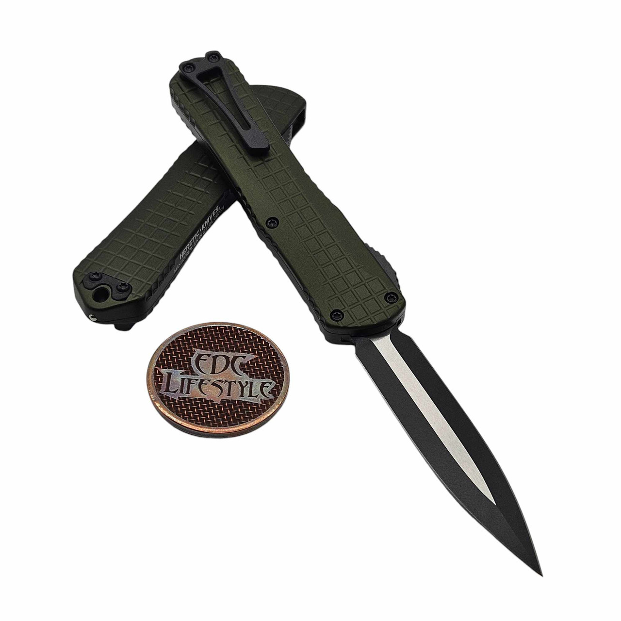 Heretic Manticore X H032F-10A-GRN Double Edge Frag Two-Tone Standard Green