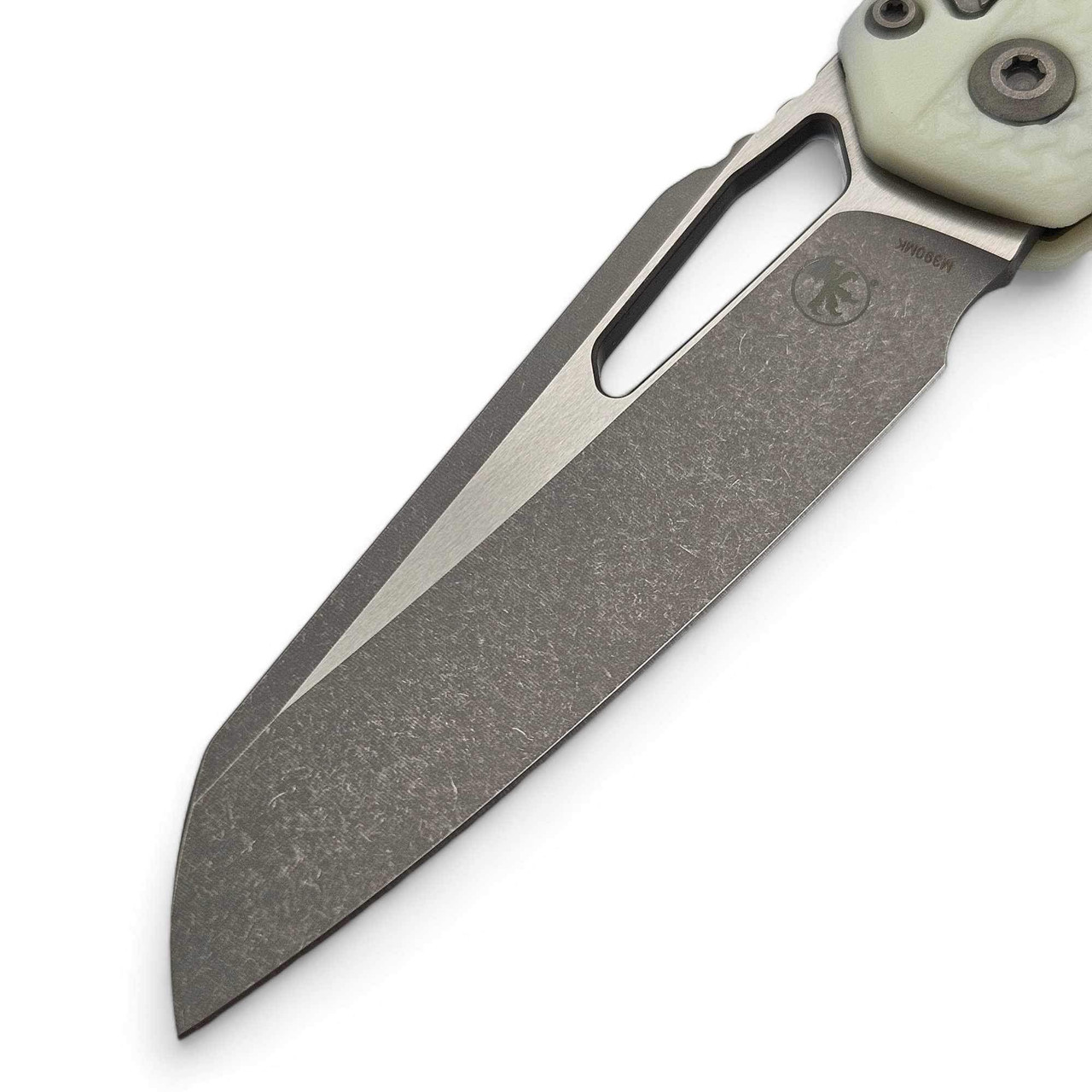 Microtech MSI Ram-Lok S/E Tri-Grip Polymer White Apocalyptic 210T-10APPMWH