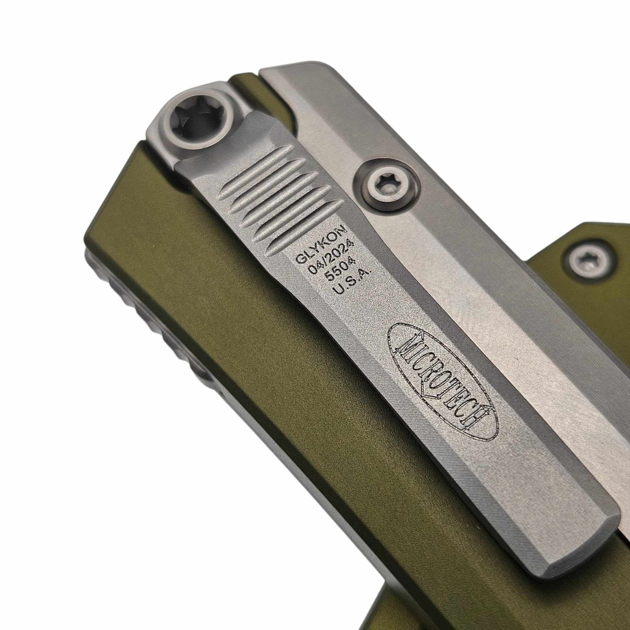 Microtech Knives Glykon 184-10OD Bayonet OD Green Stonewash Standard