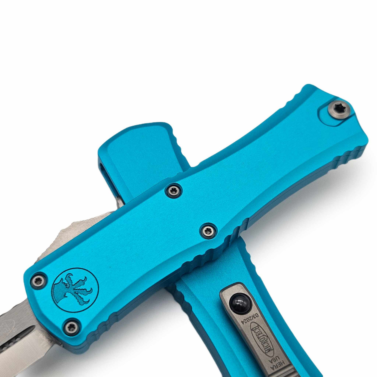 Microtech Mini Hera 1701M-4TQ Turquoise Bayonet Satin