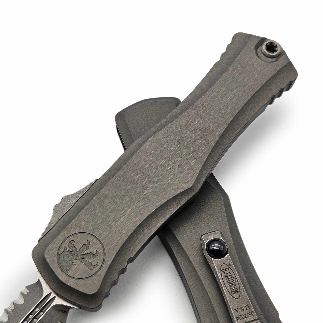Microtech 1702-11APNC Hera II Double Edge Apocalyptic Natural Clear ...